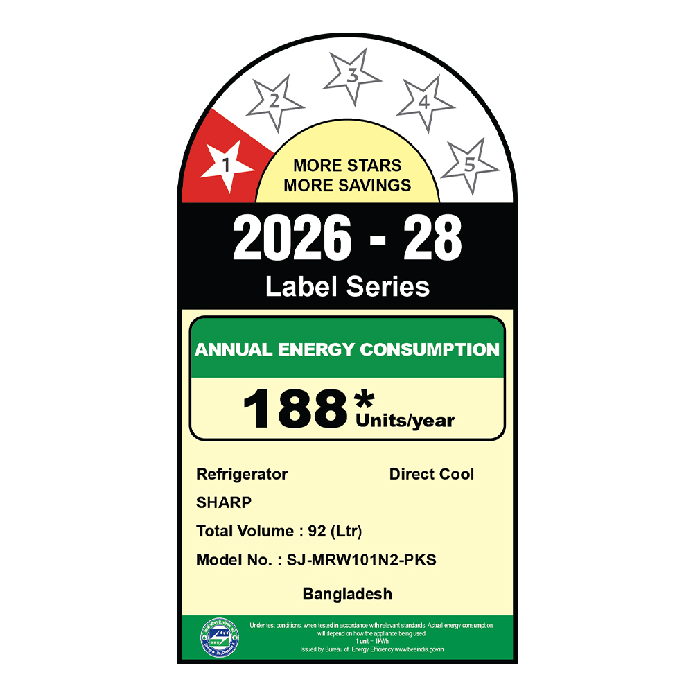 SHARP 92 L 1 Star Mini Direct Cool Single Door Refrigerator | Japan ...